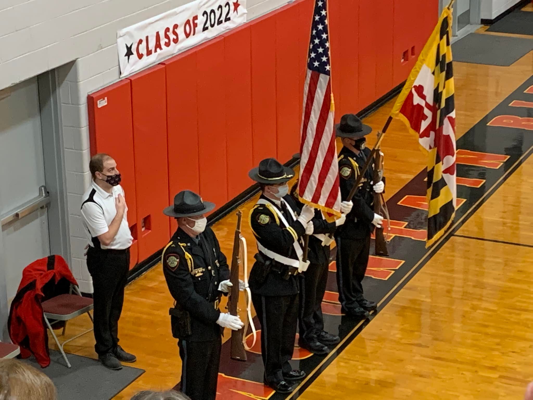 FPD Honor Guard - MRHS Basketball Senior Night | Frostburg Maryland