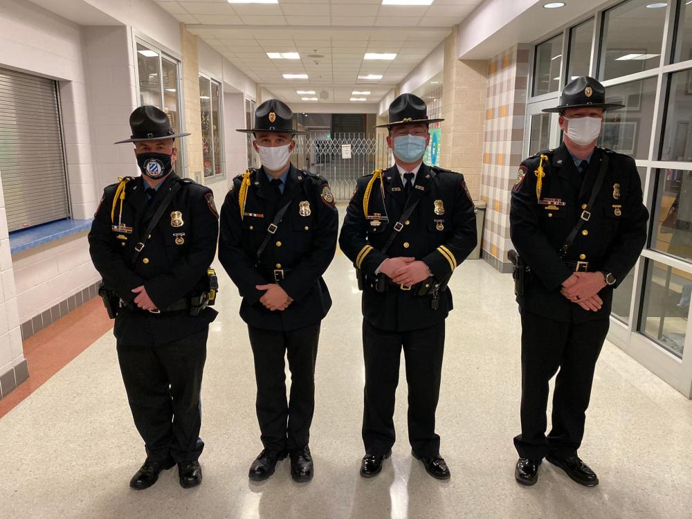 FPD Honor Guard - MRHS Basketball Senior Night | Frostburg Maryland